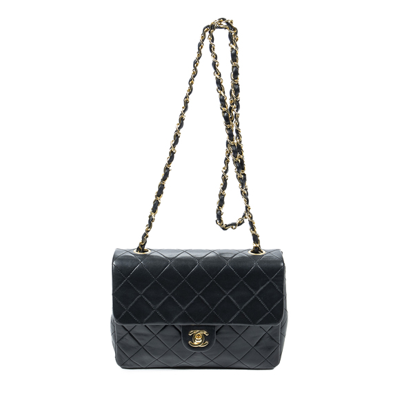 CHANEL | Bags | Chanel Classic Mini Flap 2 In Black Quilted Leather ...
